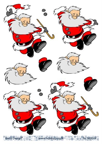 069264H Jul 3D Glad julemand